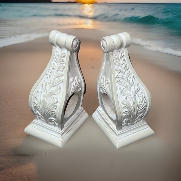 Accents | Vintage Scroll Drapery Corbels Sconce Set Of 2 5 Cream ...